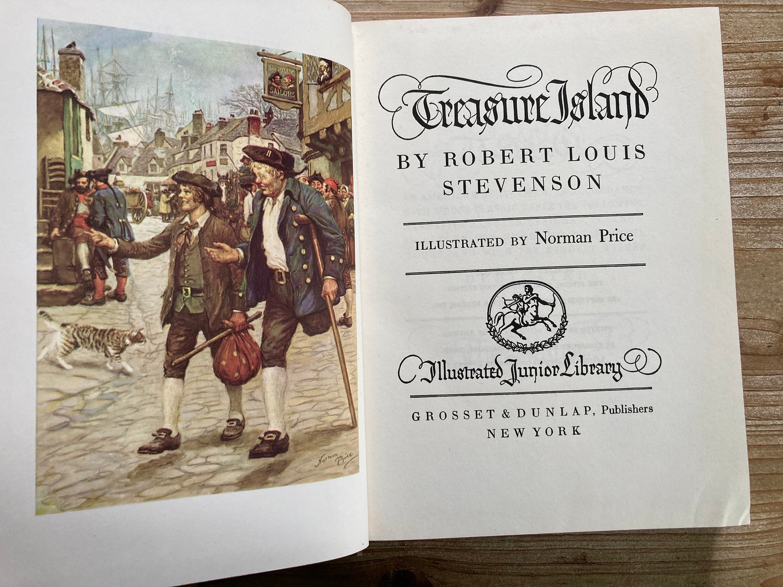 Treasure Island Illustrated Junior Library Robert Louis Stevenson ...