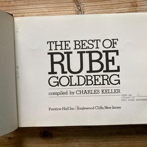 The Best of Rube Goldberg, Charles Keller, Prentice-hall, 1979, Vintage ...