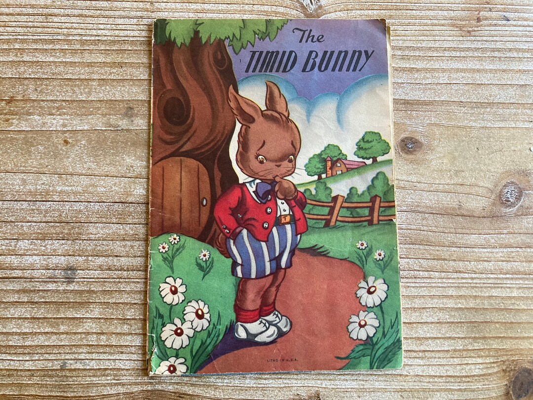 The Timid Bunny * Dorothea J Snow * 1940s * Vintage Kids Book - Etsy
