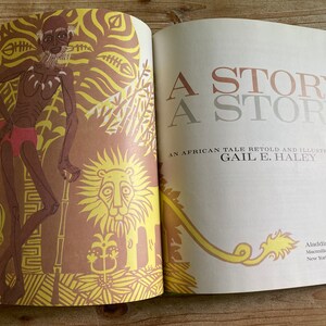 A Story A Story * Gail E Haley * Aladdin Books * 1970 * Vintage Kids ...