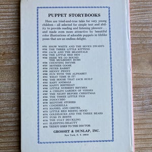 Bedtime Stories * A Puppet Storybook * T Izawa and S Hijikata * Grosset ...