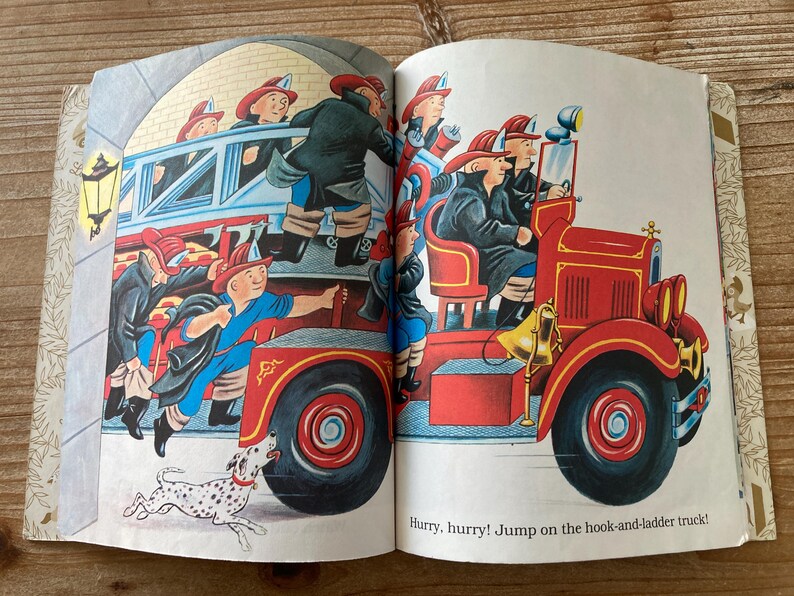 Fire Engines * A Little Golden Book * Tibor Gergely * Western ...