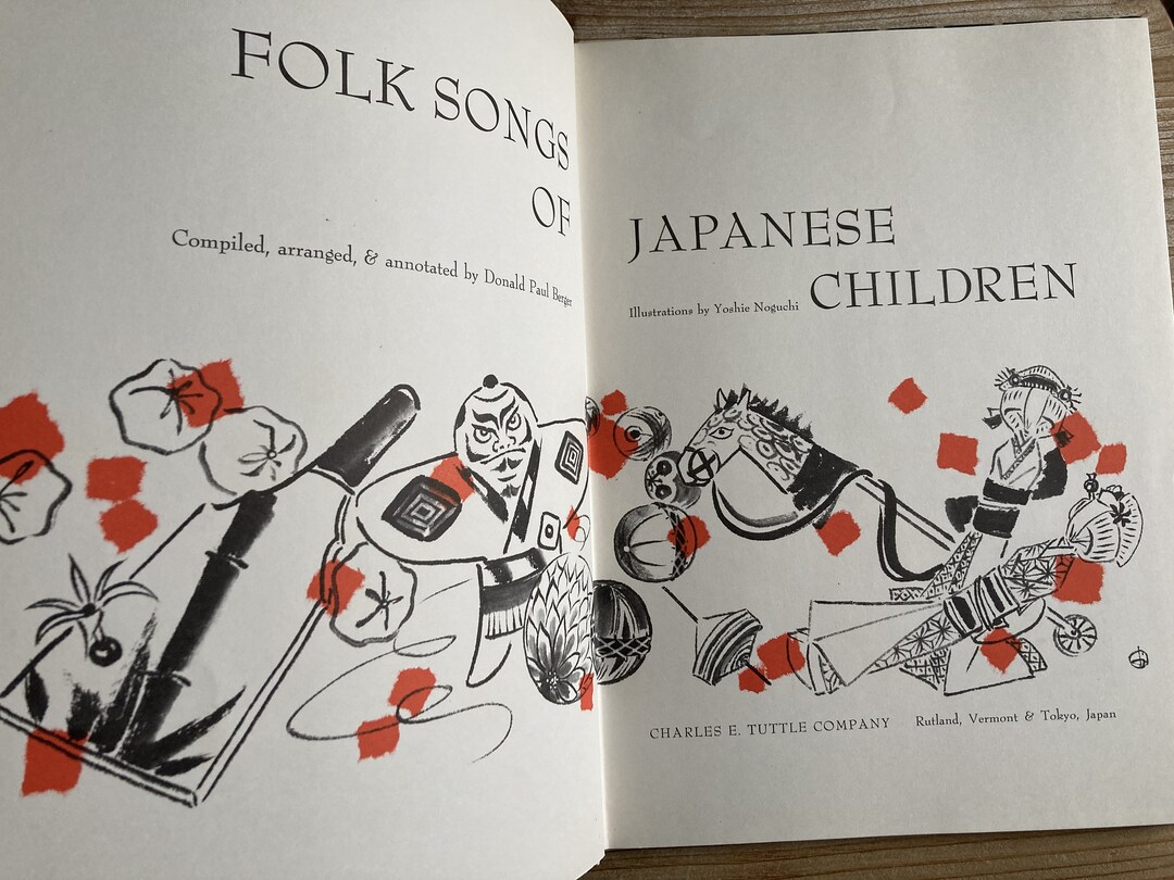 Folk Songs of Japanese Children * First Printing * Donald Paul Berger ...