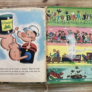 Popeye Goes on A Picnic * Crosby Newell * Bud Sagendorf * Wonder Books ...
