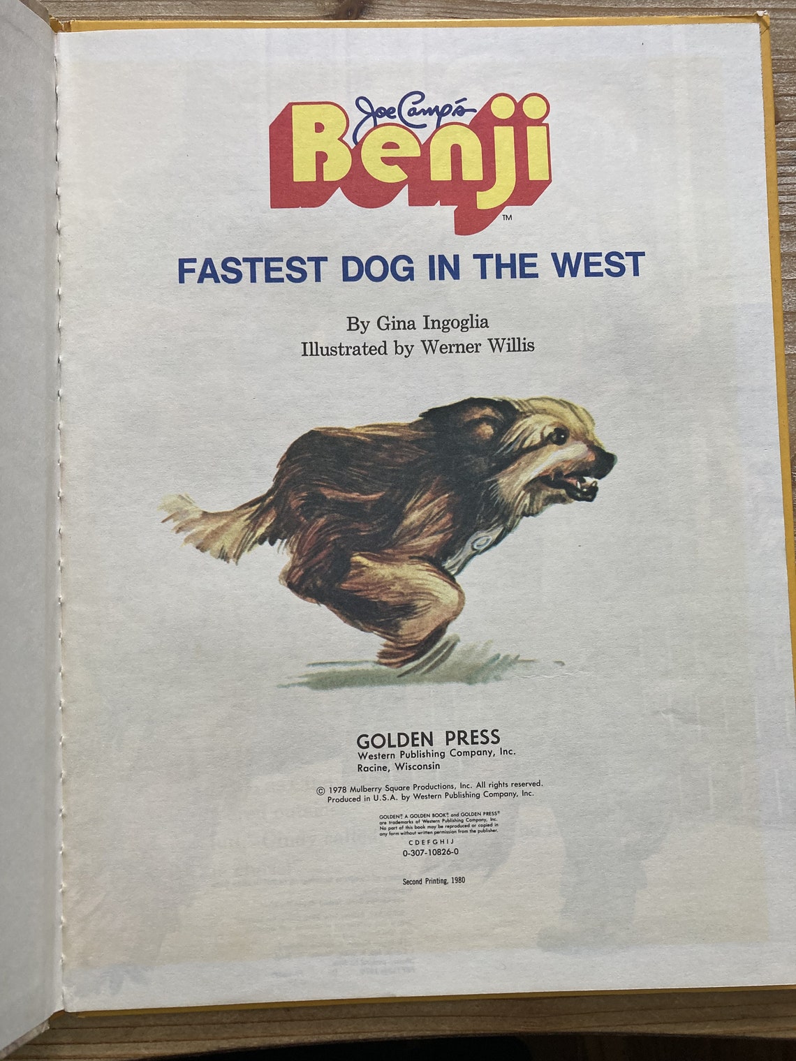 Joe Camp's Benji Fastest Dog in the West A Golden Book - Etsy