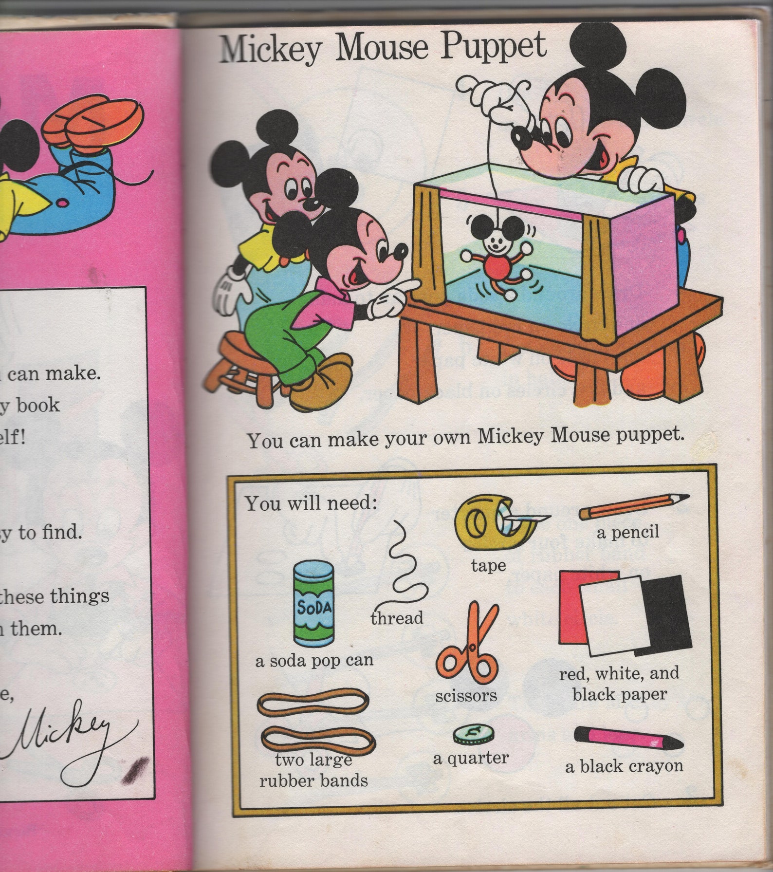 The Mickey Mouse Make-it Book Book Club Edition Random - Etsy