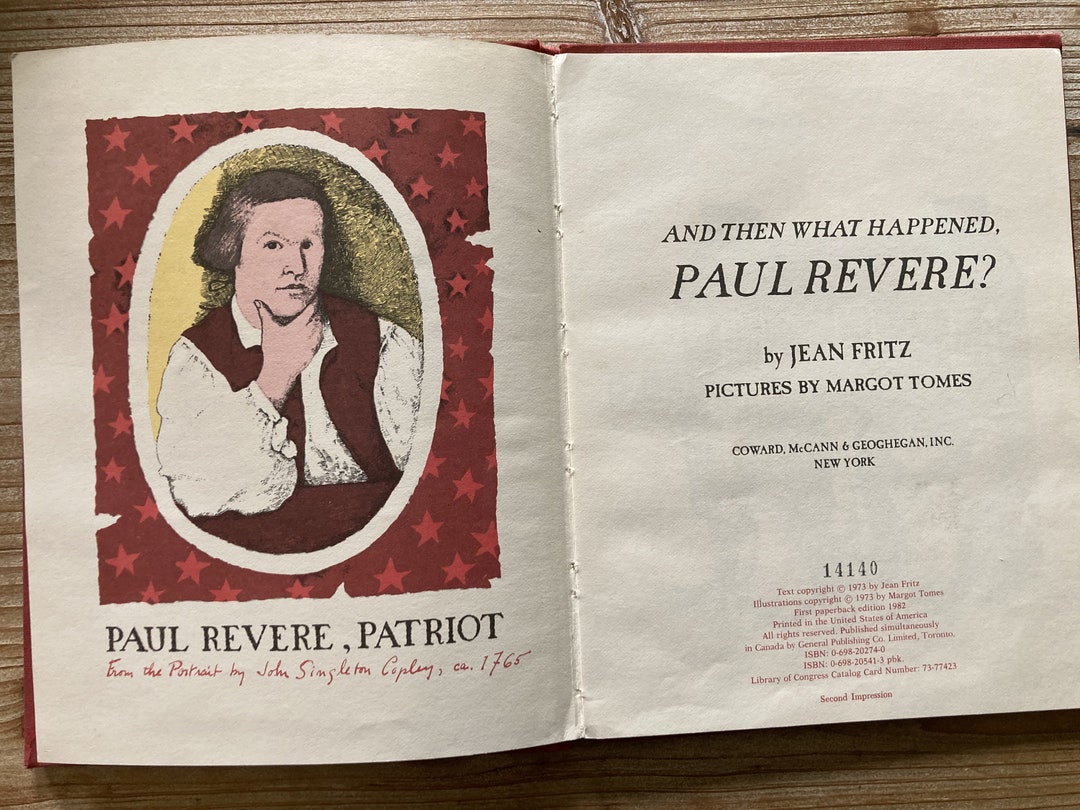 And Then What Happened, Paul Revere Jean Fritz Margot Zematomesch ...