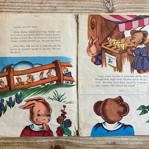 The Timid Bunny * Dorothea J Snow * 1940s * Vintage Kids Book - Etsy