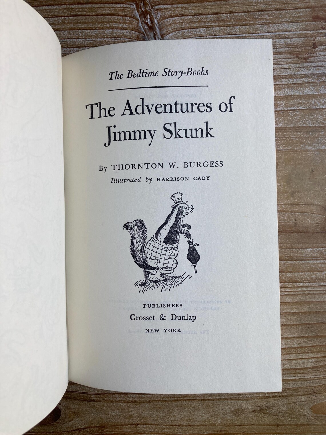 The Adventures of Jimmy Skunk * the Bedtime Story Books * Thornton W ...