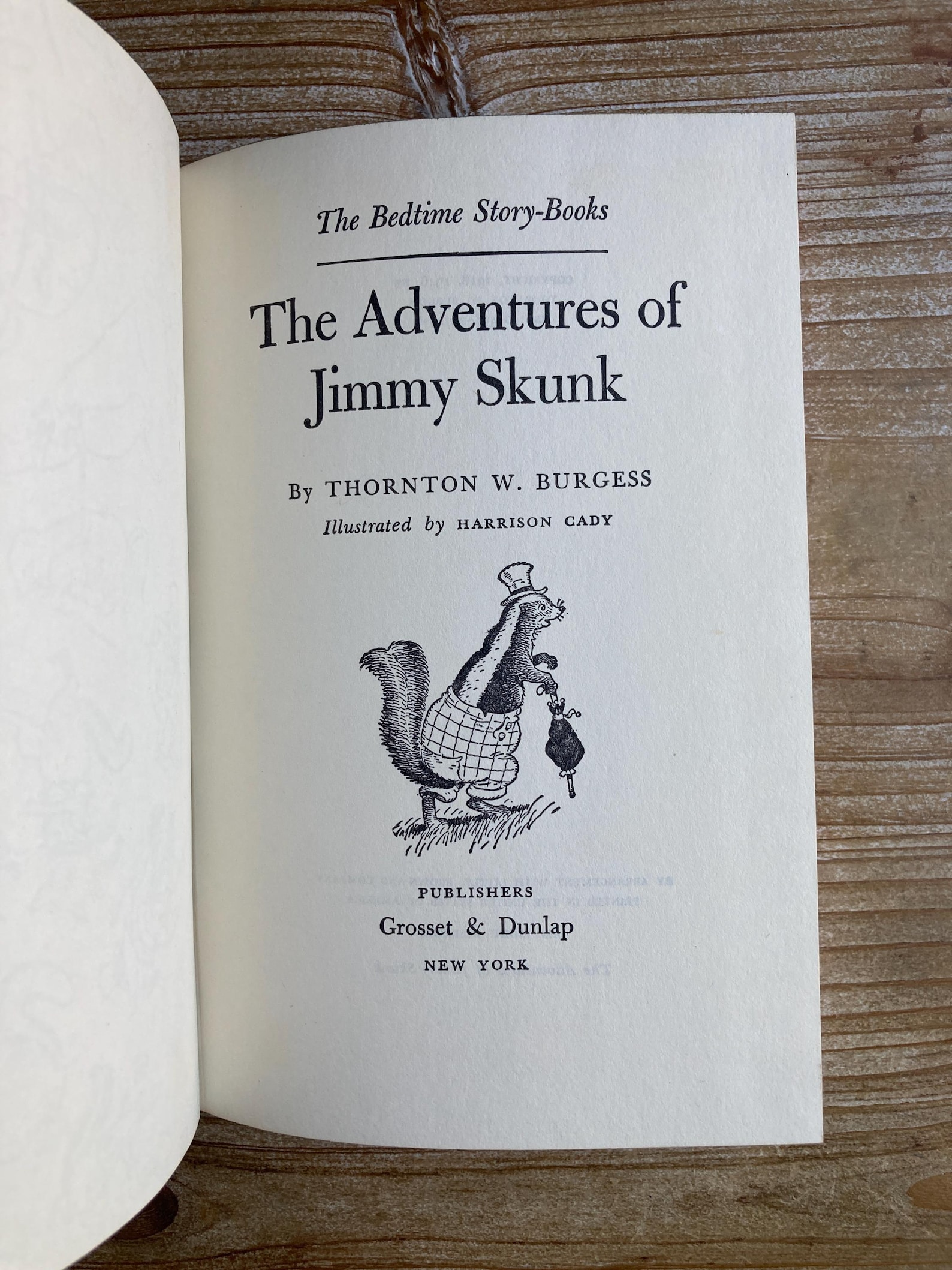 The Adventures of Jimmy Skunk * the Bedtime Story Books * Thornton W ...