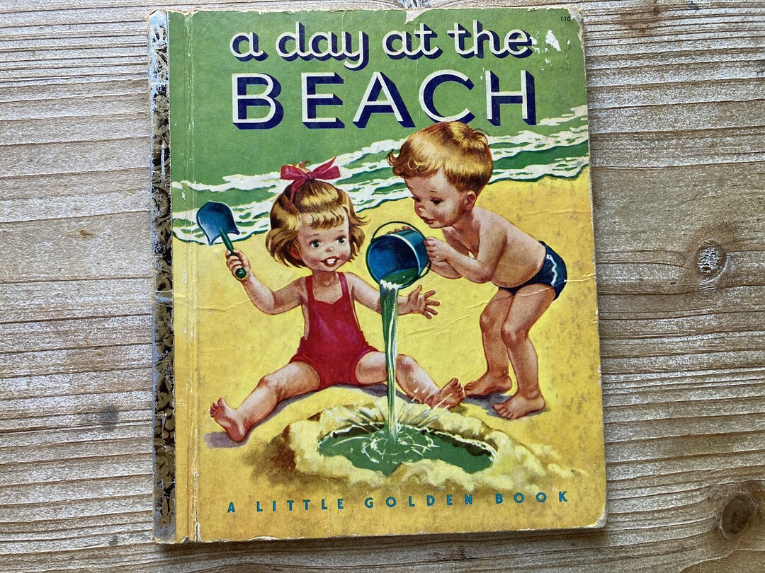 A Day at the Beach * A Little Golden Book * Kathryn and Byron Jackson ...