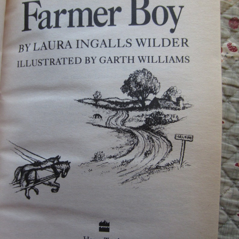 Farmer Boy Laura Ingalls Wilder Garth Williams | Etsy