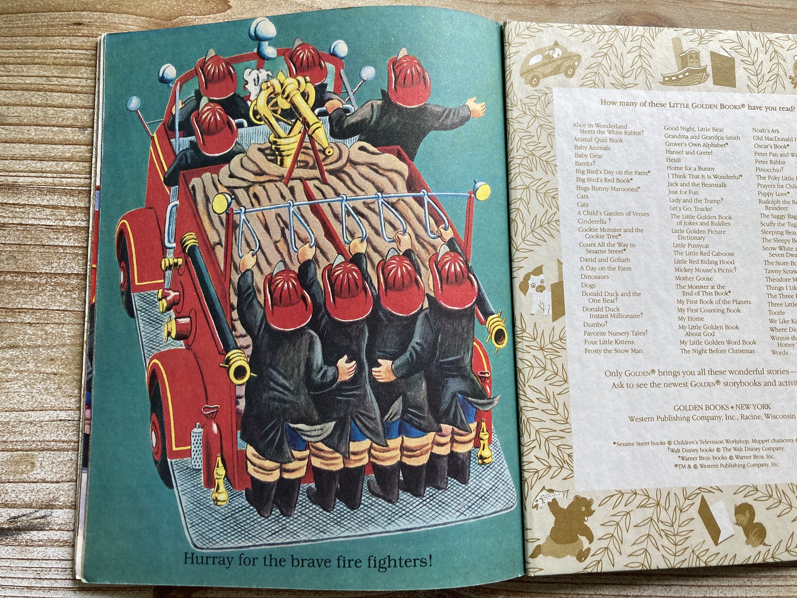 Fire Engines A Little Golden Book Tibor Gergely Western - Etsy