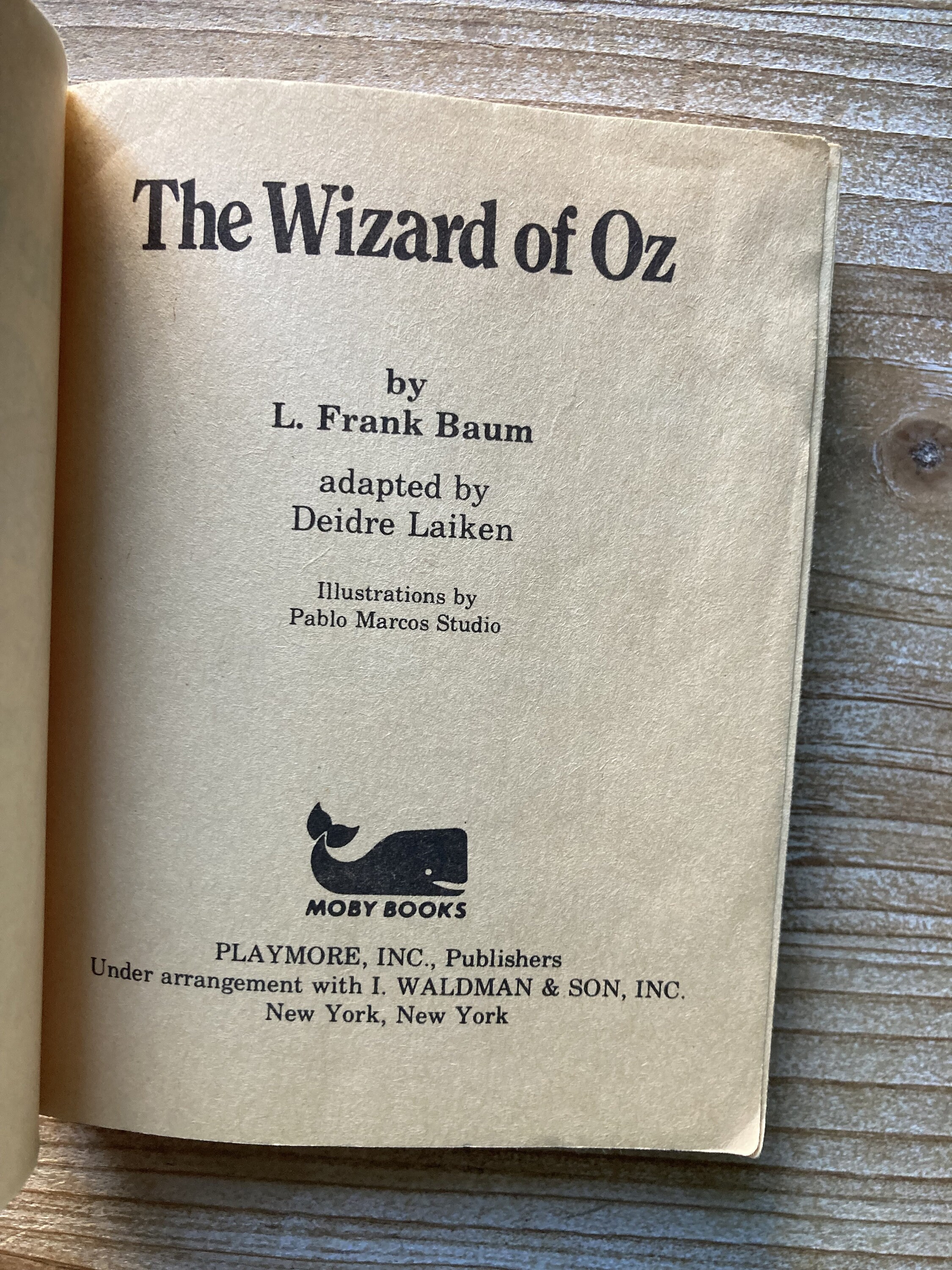 The Wizard of Oz * Illustrated Classic Editions * Moby Books * L Frank ...
