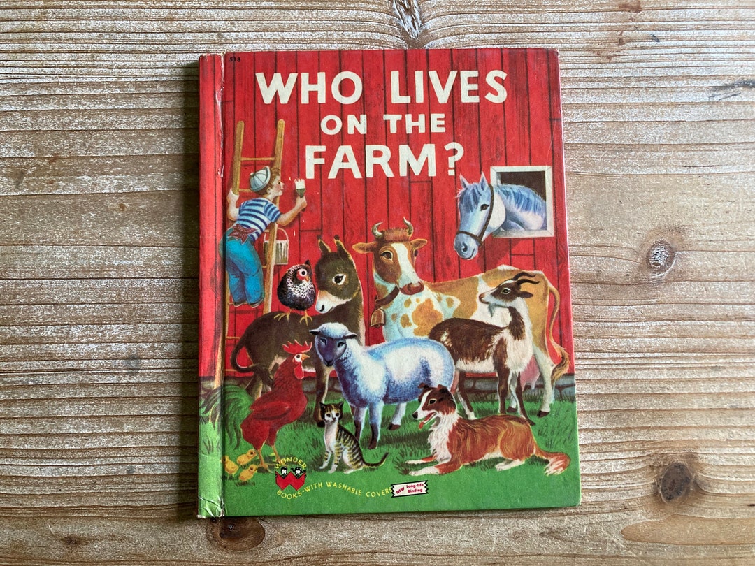 Who Lives on the Farm * Pauline Jackson * Mary Elting * Wonder Books ...