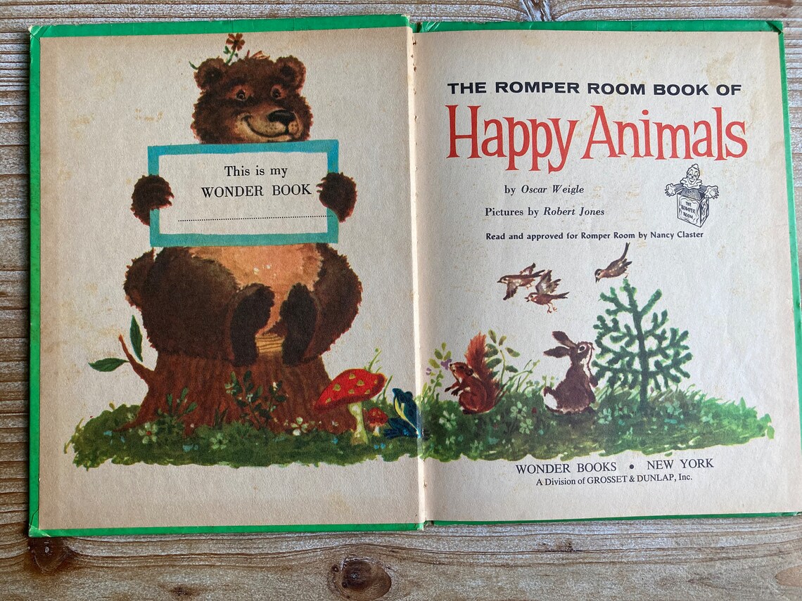 The Romper Room Book of Happy Animals * Oscar Weigle * Robert Jones ...
