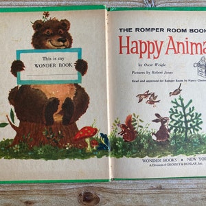 The Romper Room Book of Happy Animals Oscar Weigle Robert Jones Wonder ...