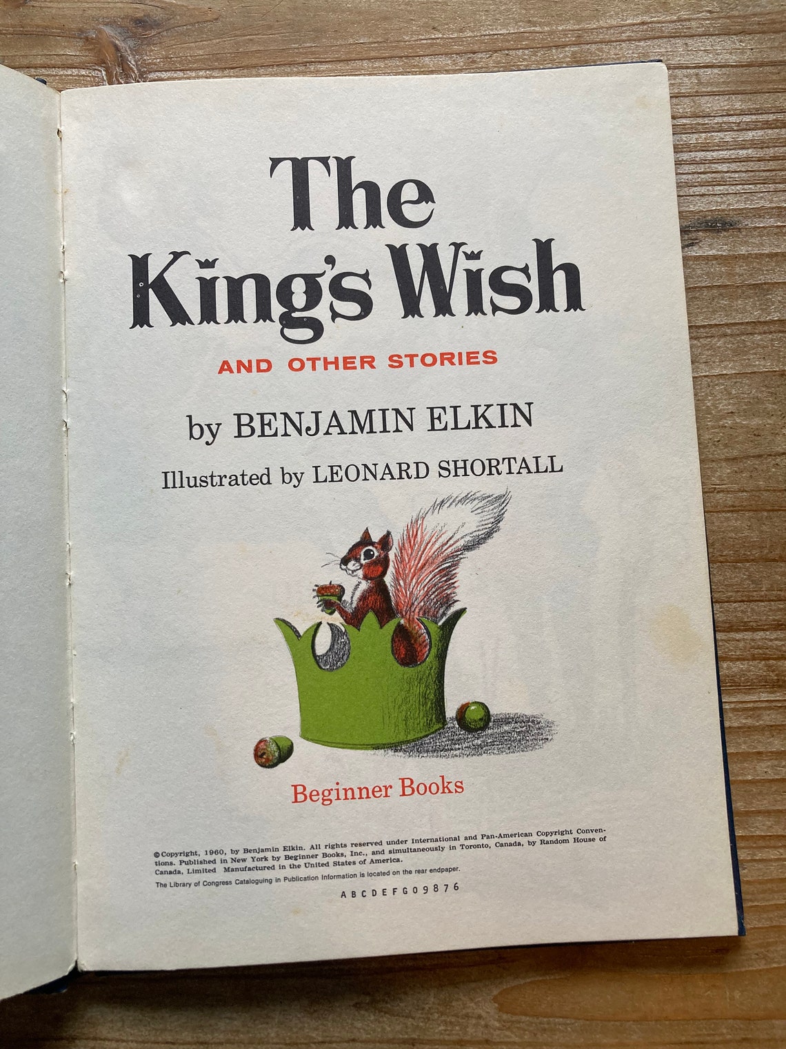 The King's Wish and Other Stories * Benjamin Elkin * Leonard Shortall ...