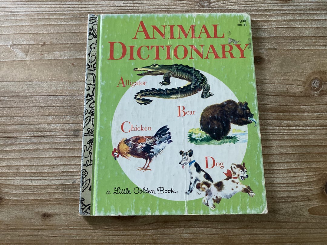 Animal Dictionary * A Little Golden Book * Jane Werner Watson * Feodor ...