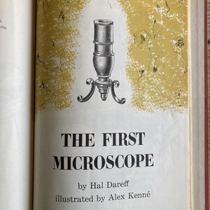 The First Microscope Hal Dareff Alex Kenne Parents Magazine Press 1962 ...