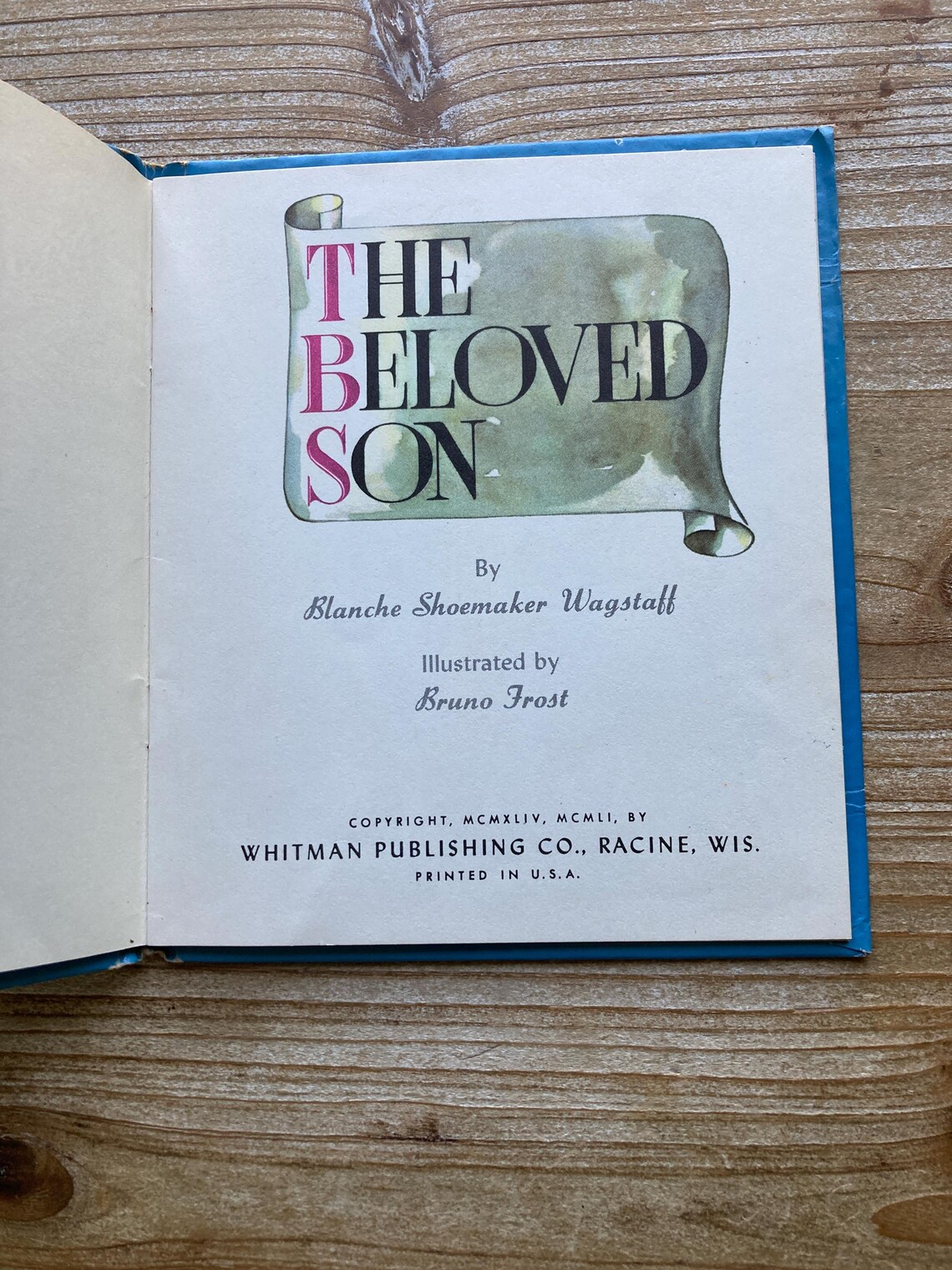 The Beloved Son * Tell A Tale Book * Blanche Shoemaker Wagstaff * Bruno ...