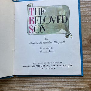 The Beloved Son * Tell A Tale Book * Blanche Shoemaker Wagstaff * Bruno ...
