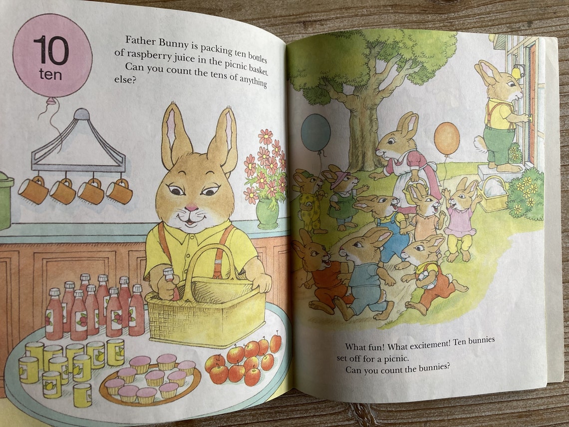 The Bunnies Counting Book Elizabeth B Rodger Western - Etsy