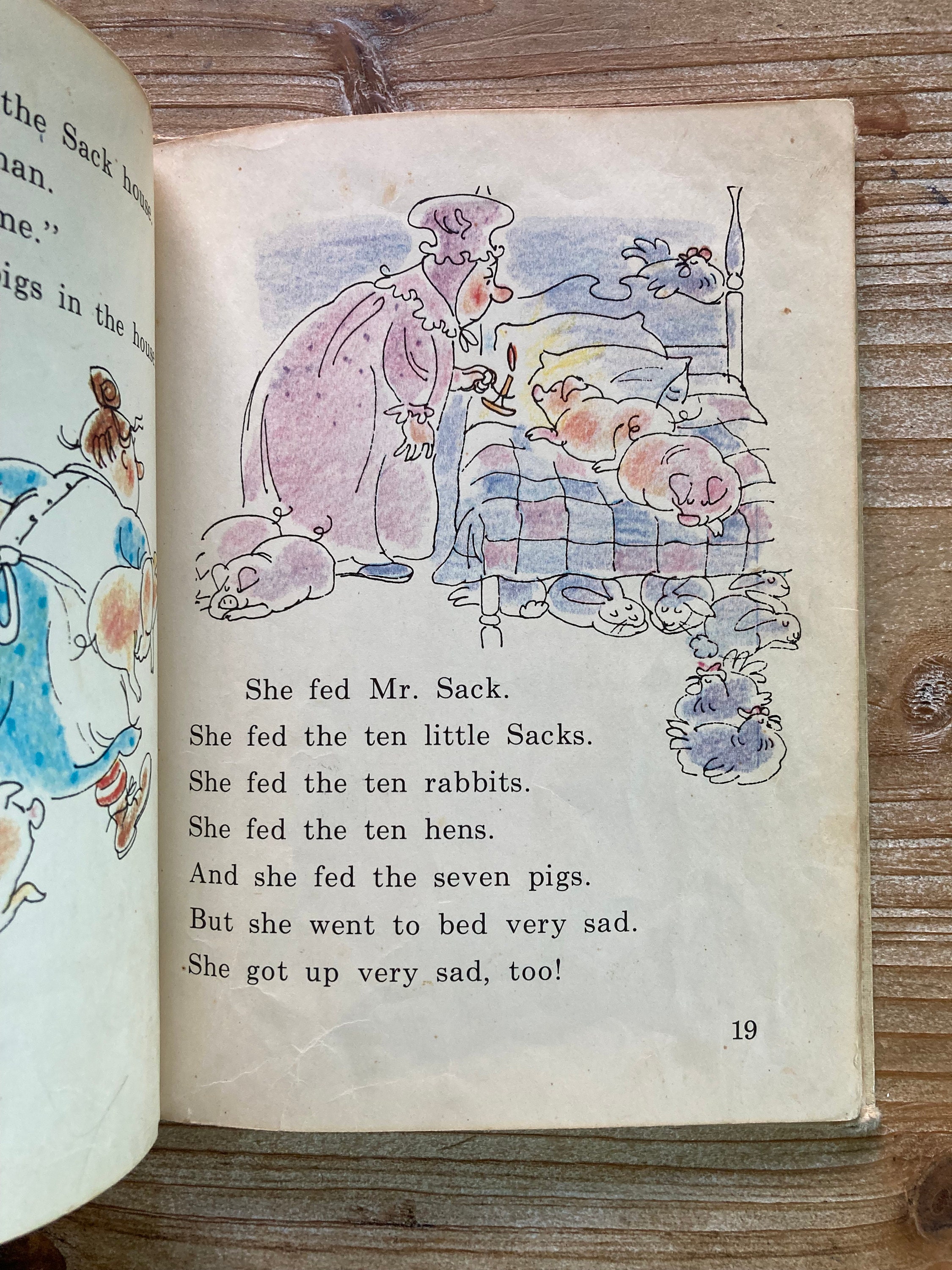 Sad Mrs Sam Sack * A Follett Beginning to Read Book * Aileen Brothers ...