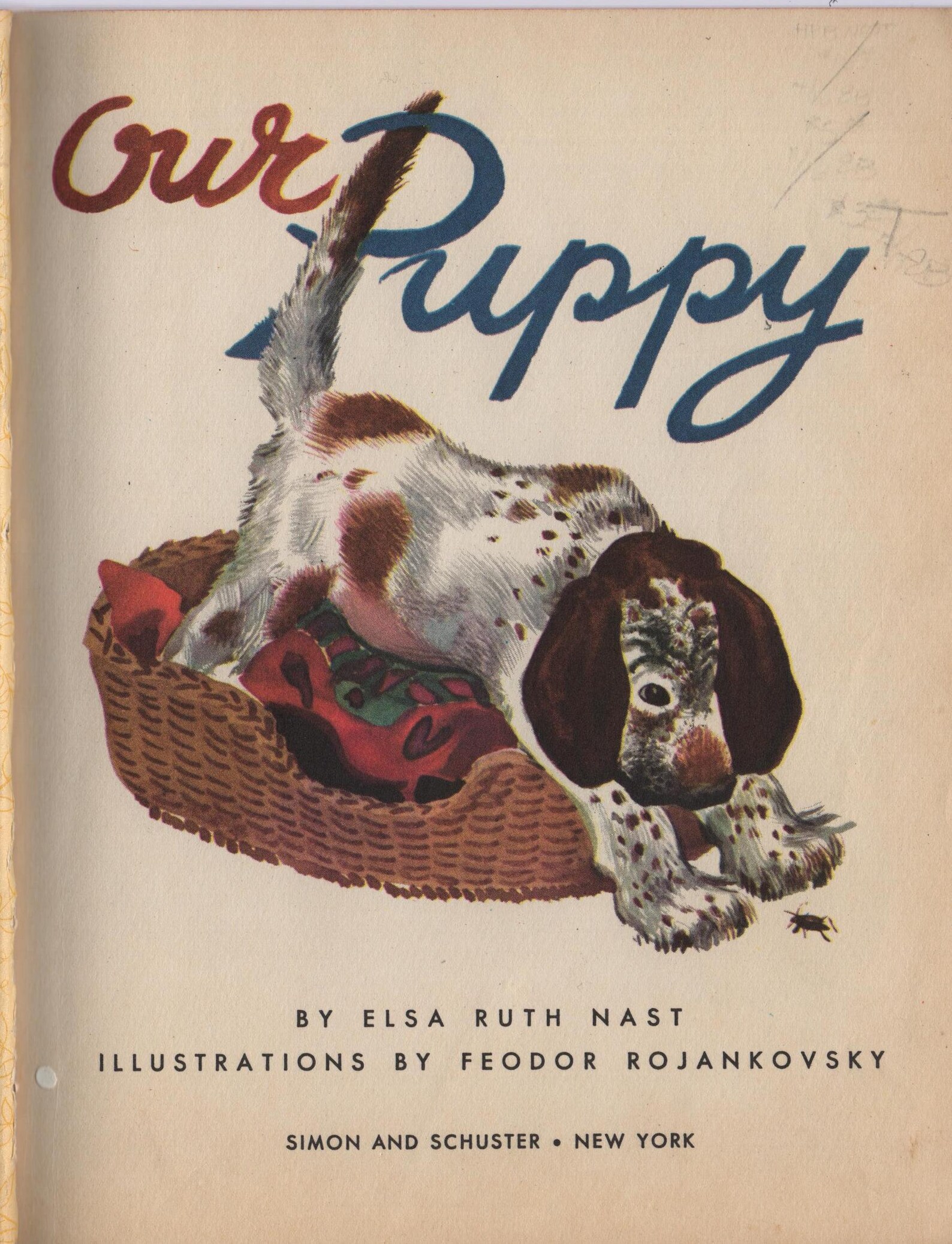 Our Puppy A Little Golden Book Elsa Ruth Nast Feodor | Etsy