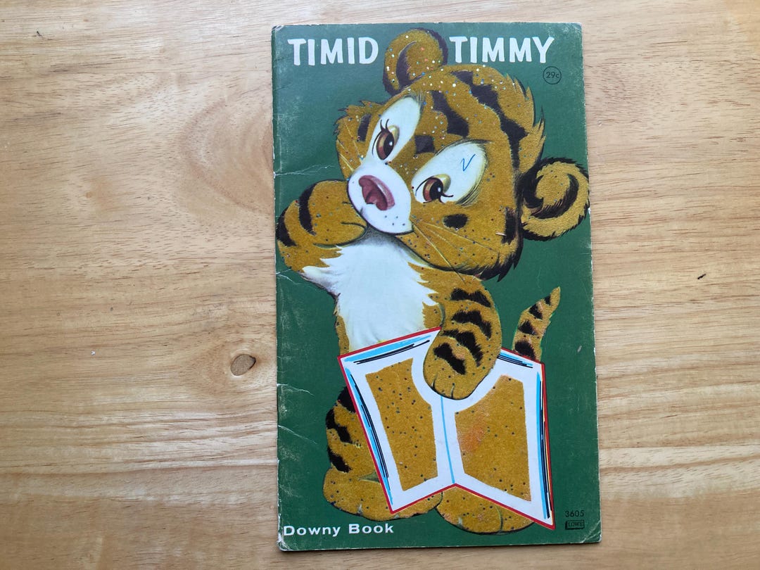 Timid Timmy, Downy Book, Flocked Cover, Leah Gale, Samuel Lowe Company ...