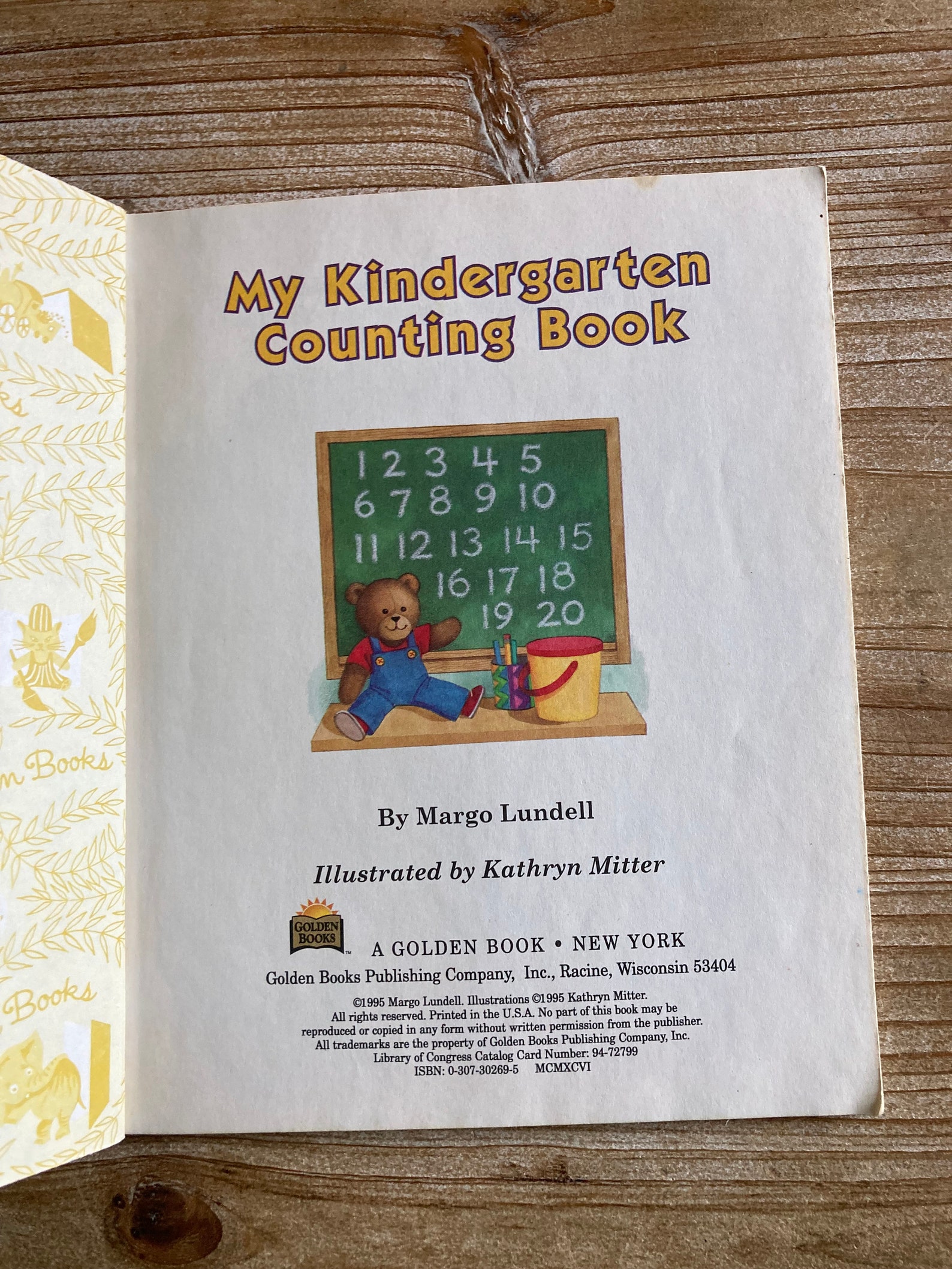 My Kindergarten Counting Book * A Little Golden Book * Margo Lundell ...