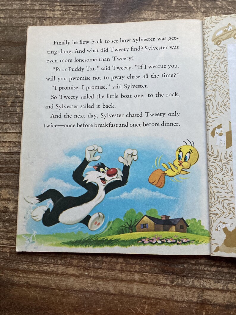 Tweety Plays Catch the Puddy Tat * A Little Golden Book * Eileen Daly ...