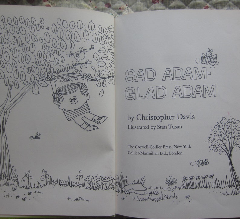 Sad Adam Glad Adam A Beginning Reader First Printing - Etsy