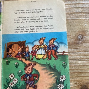 The Timid Bunny * Dorothea J Snow * 1940s * Vintage Kids Book - Etsy