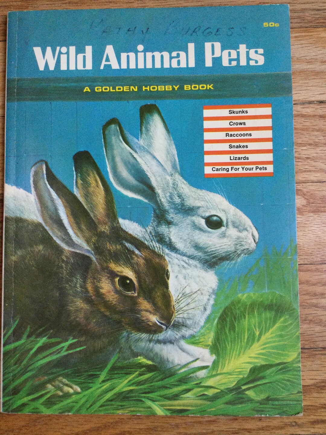 Wild Animal Pets * A Golden Hobby Book * Roy Pinney * Golden Press ...