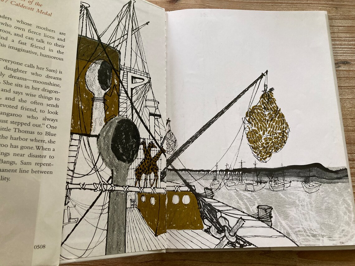 Sam, Bangs & Moonshine * Caldecott Medal * Evaline Ness * Henry Holt ...