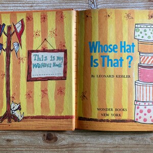Whose Hat is That * Leonard Kessler * Wonder Books * 1960 * Vintage ...