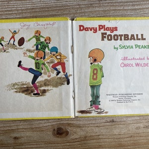 Davy Plays Football A Tell A Tale Book Sylvia Peake Carol Wilde Whitman ...