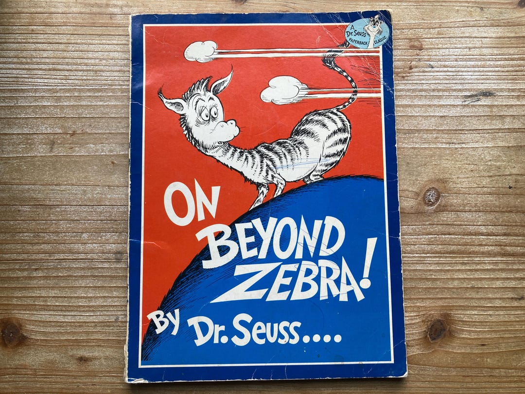 On Beyond Zebra * Dr Seuss * Random House * 1955 * Vintage Kids Book - Etsy