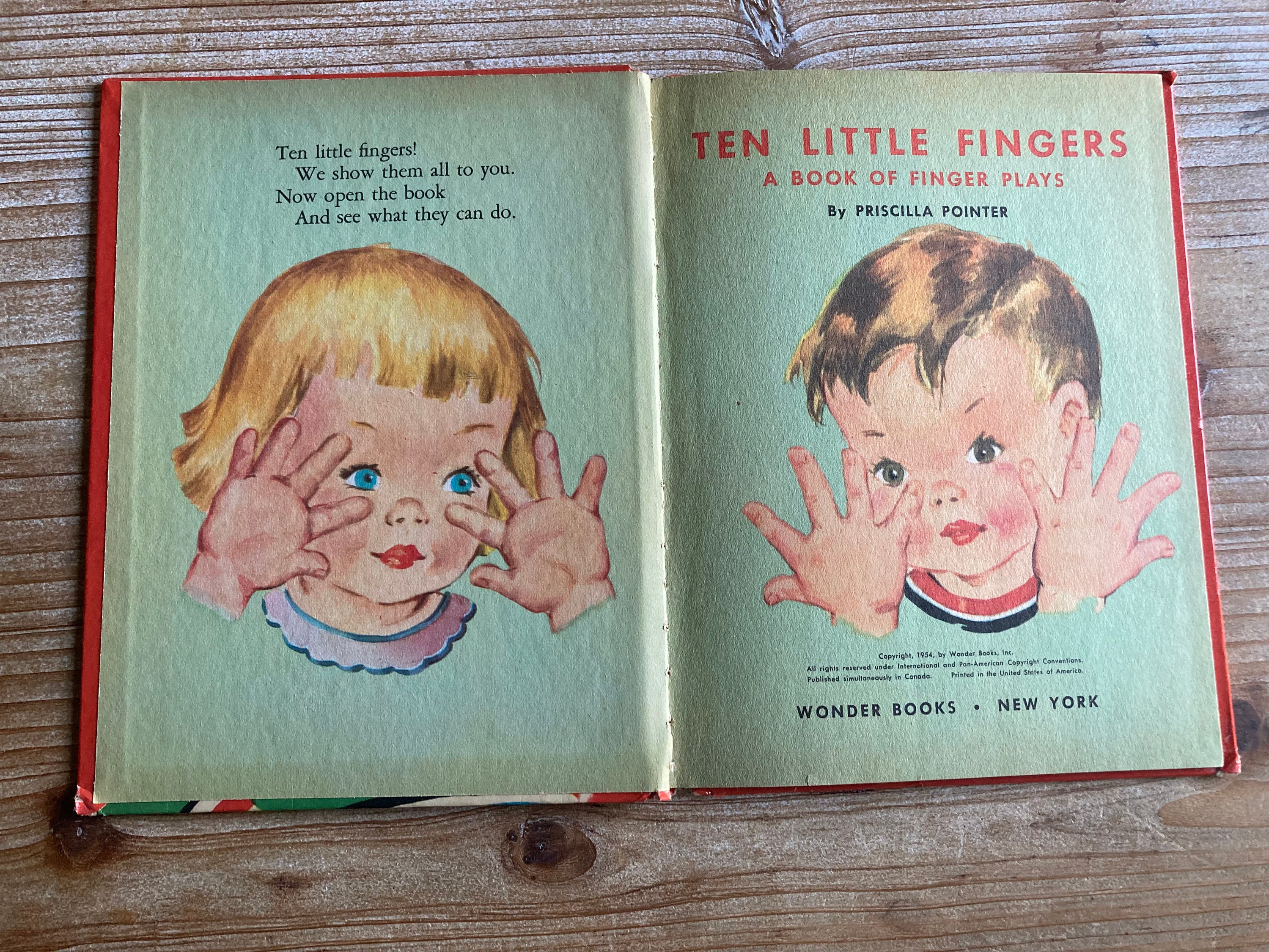 Ten Little Fingers * A Book of Finger Plays * Priscilla Pointer ...