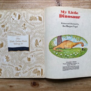 My Little Dinosaur A Little Golden Book Ilse-margret Vogel Golden Press ...