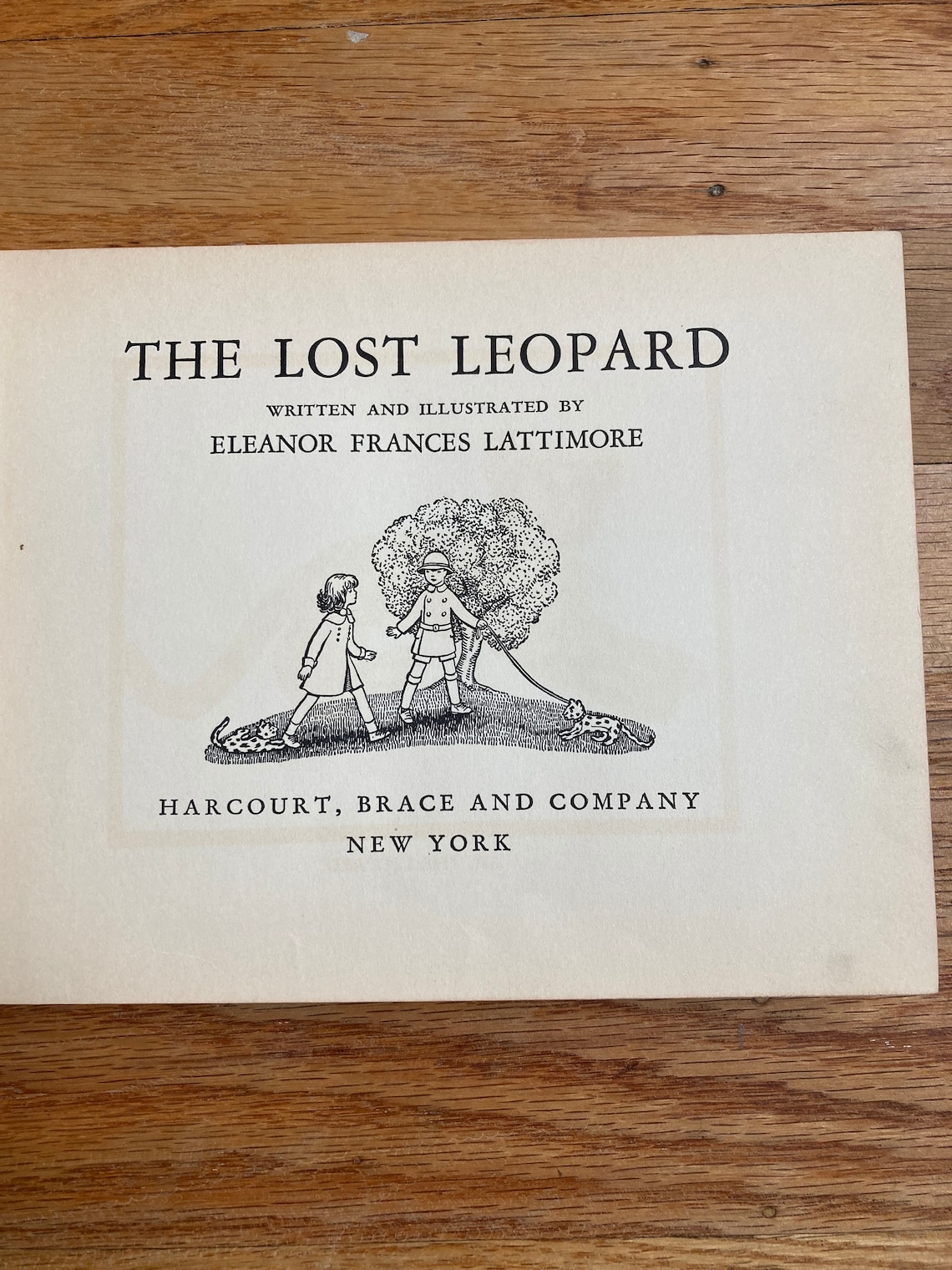 The Lost Leopard Eleanor Frances Lattimore Harcourt Brace - Etsy