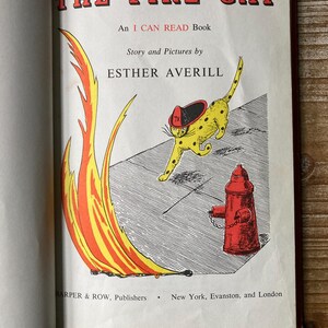 The Fire Cat, an I Can Read Book, Esther Averill, Harper & Row, 1960 ...