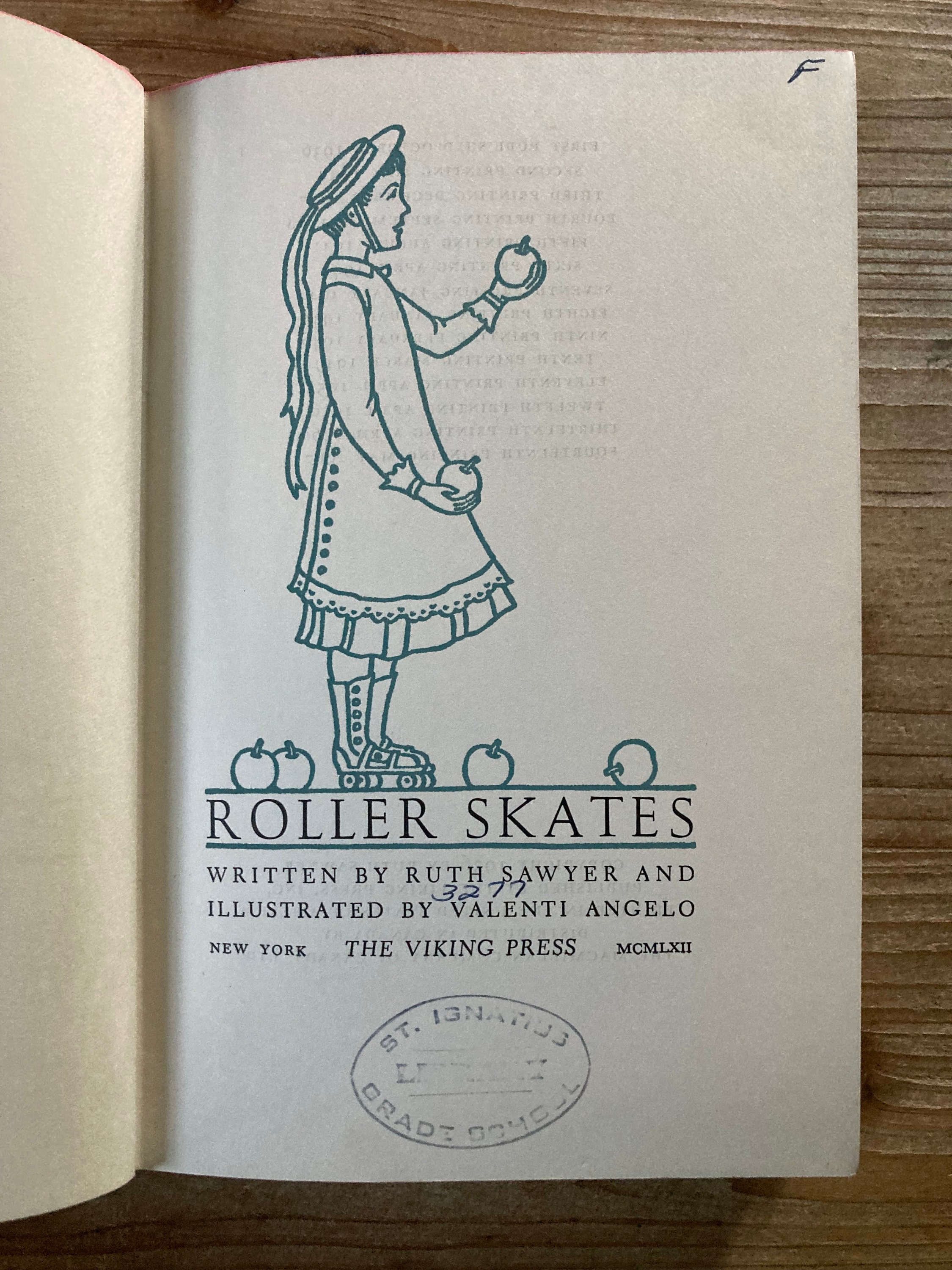 Roller Skates, Ruth Sawyer, Valenti Angelo, the Viking Press, 1957 ...