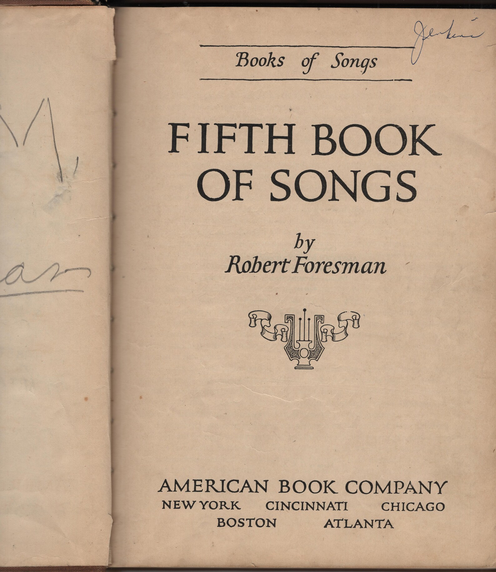 Fifth Book of Songs Books of Songs Robert Foresman | Etsy