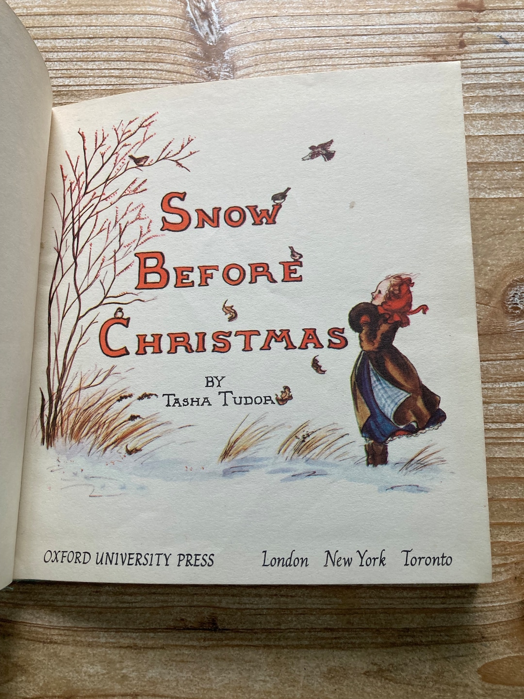 Snow Before Christmas Tasha Tudor Oxford University Press 1941 Vintage Kids Book - Etsy
