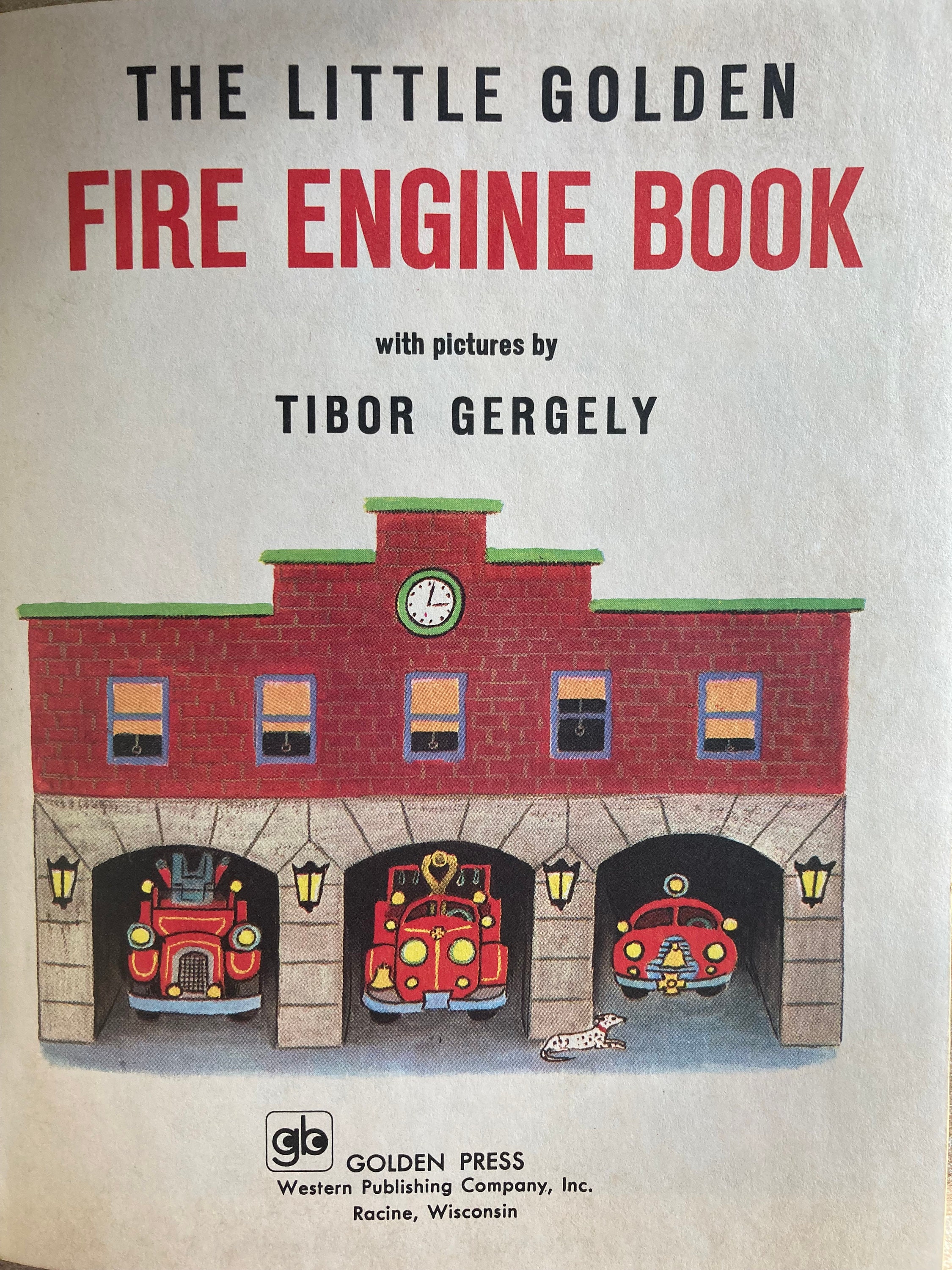 Fire Engines A Little Golden Book Tibor Gergely Western - Etsy