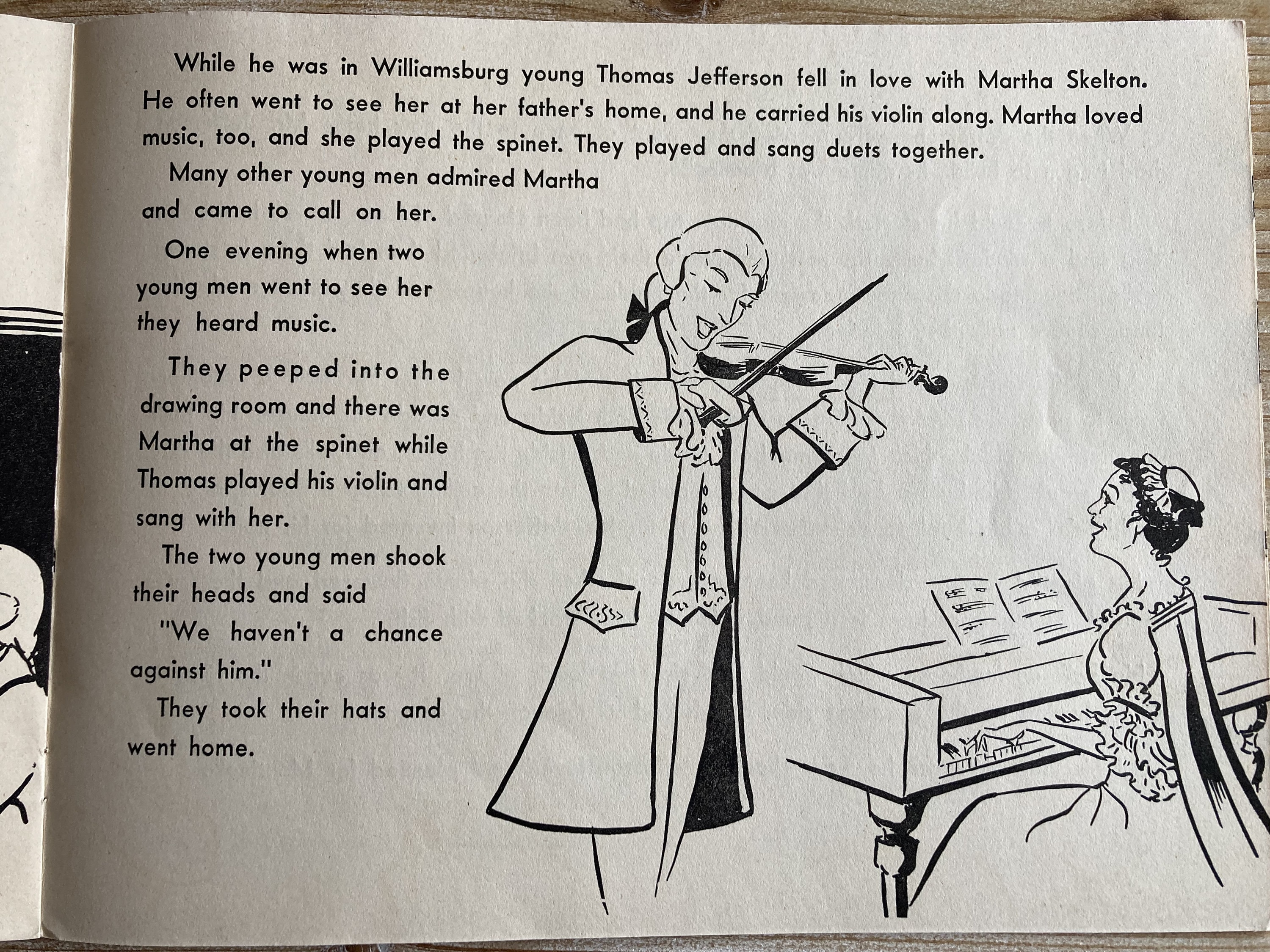 Thomas Jefferson Playing Violin