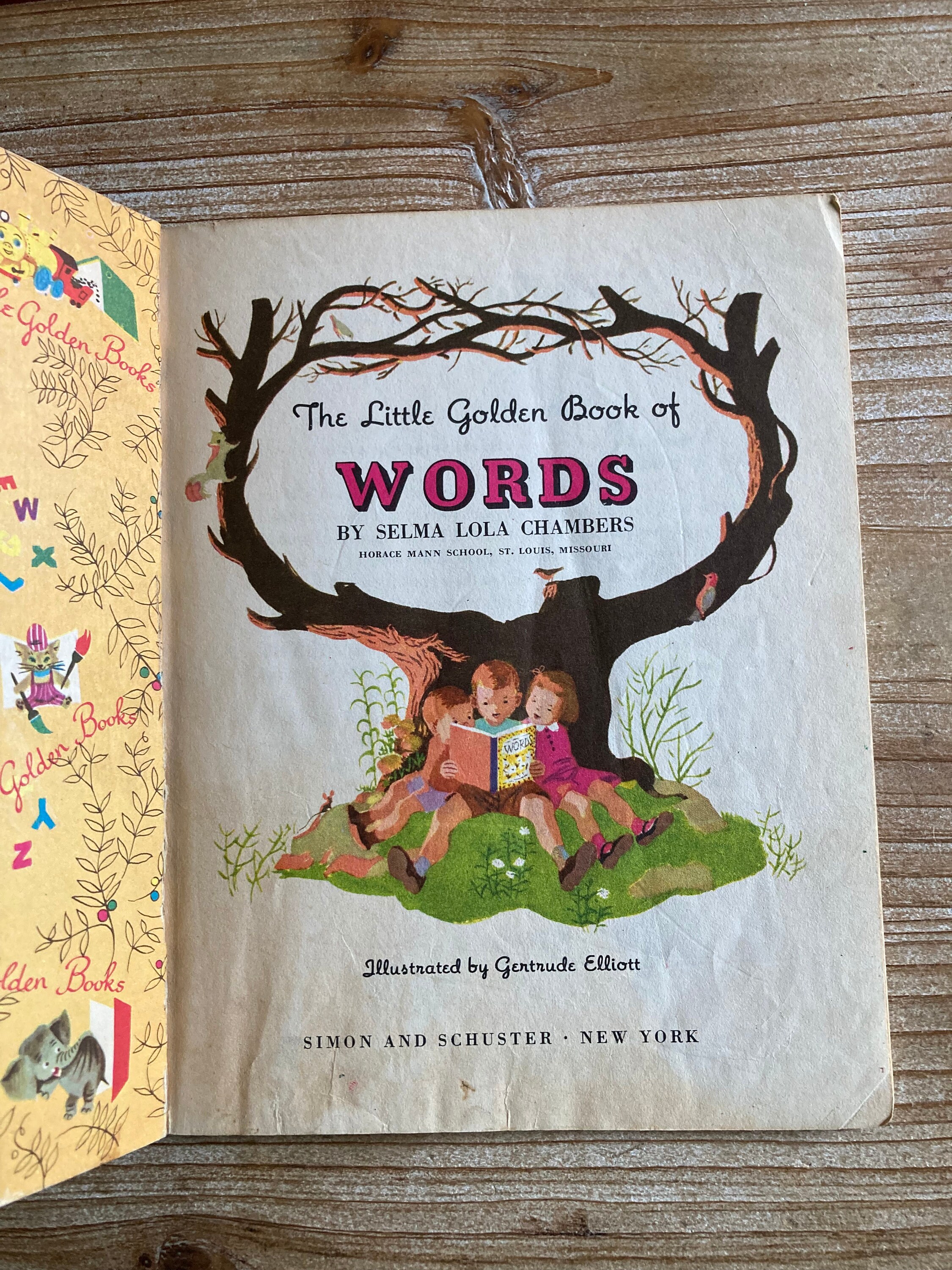 The Little Golden Book of Words * Selma Lola Chambers * Gertrude ...