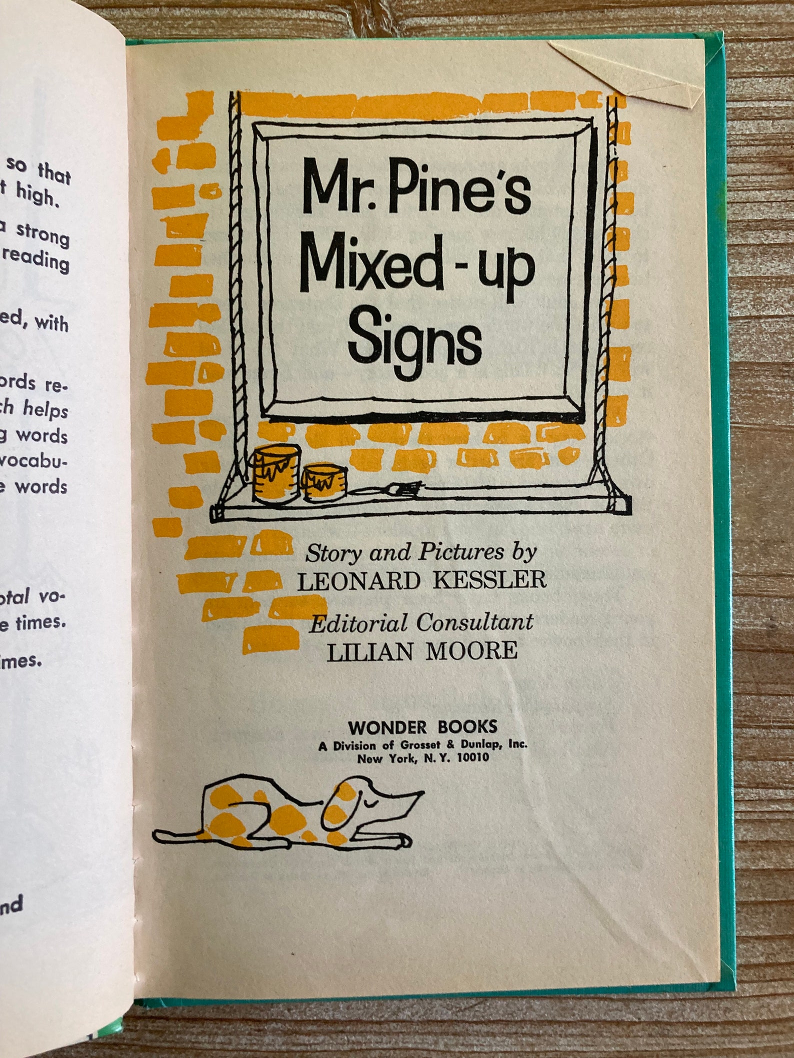 Mr. Pine’s Mixed-up Signs * Easy Reader * Leonard Kessler * Wonder ...